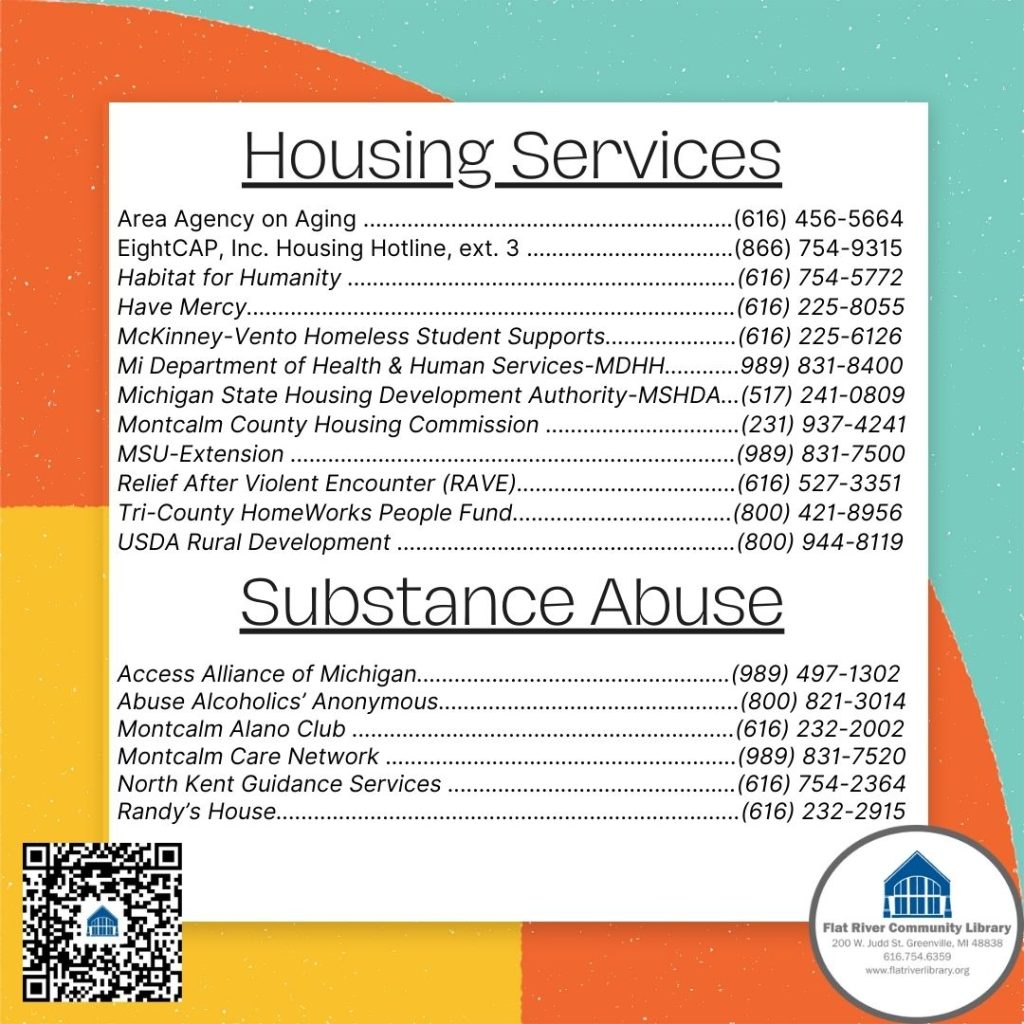 Flat River Community Library - Housing and Substance Abuse